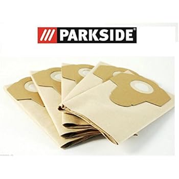 Parkside PNTS 1300 C3 Wet-Dry Vacuum Cleaner Pack of 5 Vacuum Bags 20 L ...