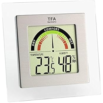 TFA Dostmann Digital Thermometer Hygrometer with Comfort Zone Dial ...