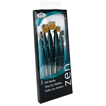 Royal and Langnickel Aqualon Wisp Filbert Brush Set (Pack of 5): Amazon ...