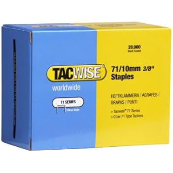 Tacwise Type 71/ 10mm Staples for Staple Gun - (Box of 20000): Amazon ...