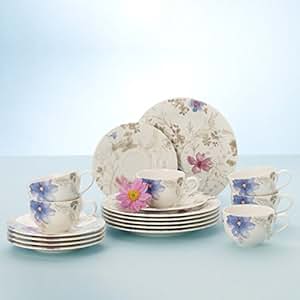 Villeroy & Boch Mariefleur Gris Basic Set Floral élégant vaisselle en ...