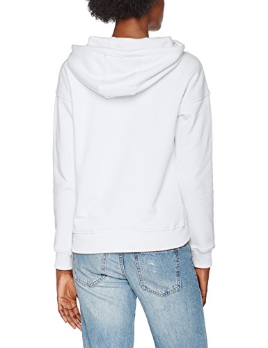 (TG. S) Urban Classics Ladies Hoody Felpa, Bianco (White 220), S Donna - NUOVO