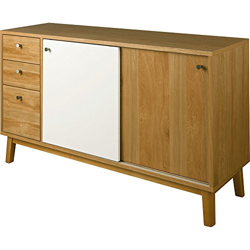 Hygena Merrick Sideboard Oak Veneer Retro - review, compare prices, buy ...