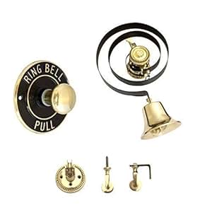 Traditional Butlers Bell Kit with Solid Heavy Cast Brass Pull: Amazon ...