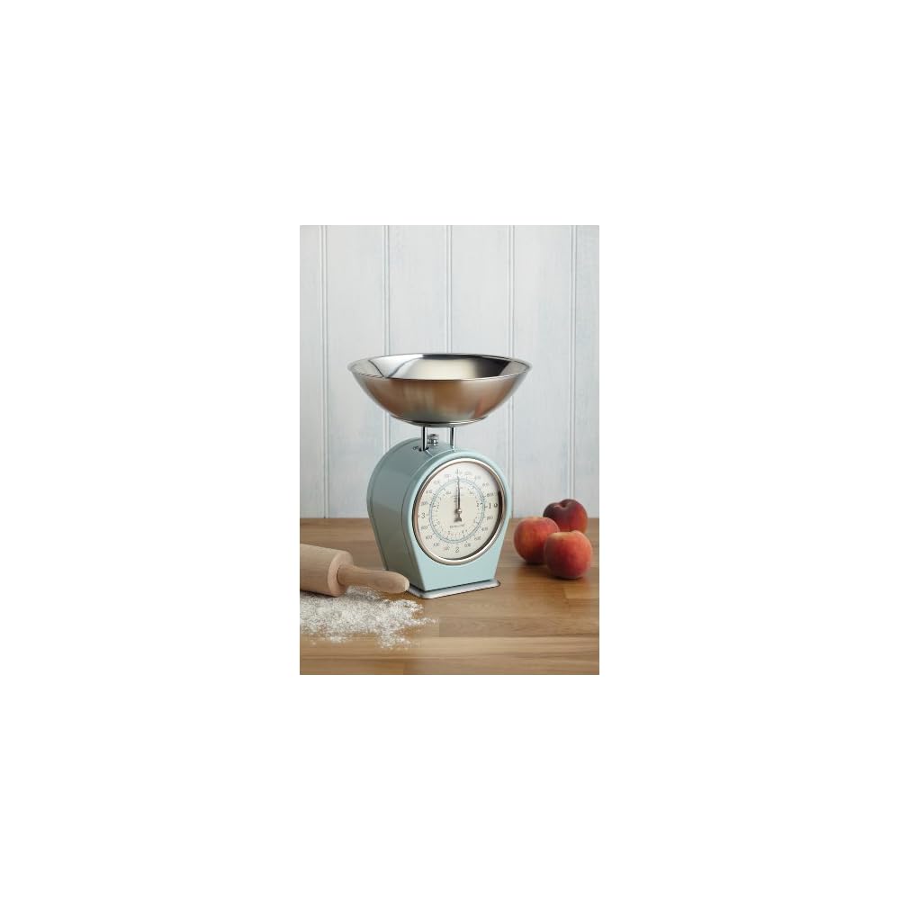 KitchenCraft Living Nostalgia Mechanical Duck Egg Blue Kitchen Scales