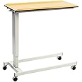 NRS Healthcare EasyLift Overbed/Over Chair Table Beech N43541 Height ...