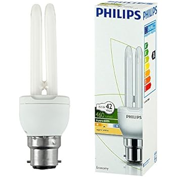 (10 Pack) Philips Genie 8W (=40W) Energy Saving Light Bulbs, B22 B22d ...