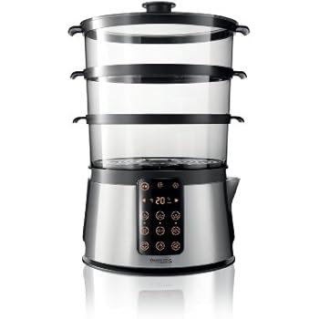 Tefal VC1451 Convenient Series Inox, Vaporiera in Acciaio Inox, Timer ...