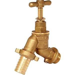 Hose Union Bib Tap with Double Check Valve 3/4" DZR: Amazon.co.uk: DIY ...