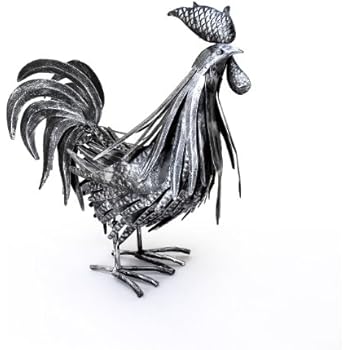 Metal Cockerel Garden Ornament: Amazon.co.uk: Garden & Outdoors