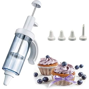 50ml BAKING CAKE PASTRY SYRINGE FILLER FILLING FROSTING NEEDLE INCING ...