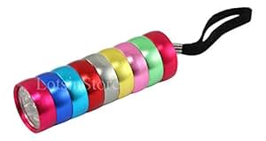 Ladies torch super bright LED multi coloured torch rainbow fancy ...