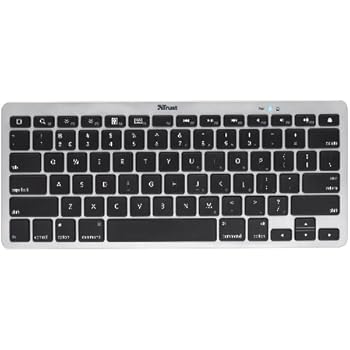 Trust Nado Wireless Bluetooth Keyboard, UK Layout - White: Amazon.co.uk ...