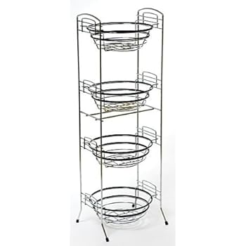 3 tier Wooden Vegetable fruit food storage rack Familly: Amazon.co.uk ...