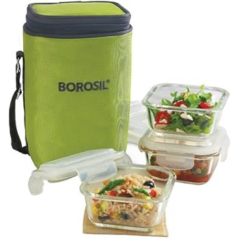 Buy Borosil Microwavable Borosilicate Glass Klip N Store Tiffin Box ...