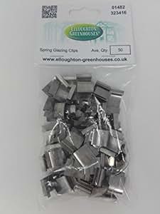 50 Stainless Steel Spring Greenhouse Glazing Clips Genuine Elite ...