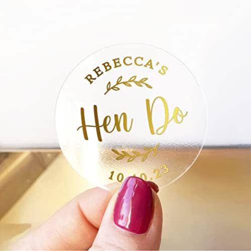 Personalised Hen party Stickers, Custom Hen Do labels sheet, Labels for ...