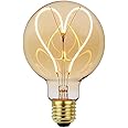 Gokoly E27 LED Vintage Light Bulb, Screw 4W Edison LED Filament Bulb, Big Size 95mm Globe Spiral ...