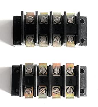 Litost® Control Panel 4 Way 30A 500V AC Bakelite Connector Strip Terminal Blocks High Temp ...