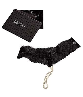 Bracli Perlenstring String einreihig Classic in weiss schwarz creme ...