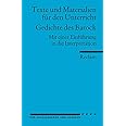 Gedichte des Barock: (Texte und Materialien für den Unterricht ...