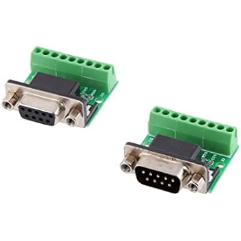 MagiDeal RS232 RS485 D-Sub DB9 Female / Male Adapter to 9 Pin Terminal ...