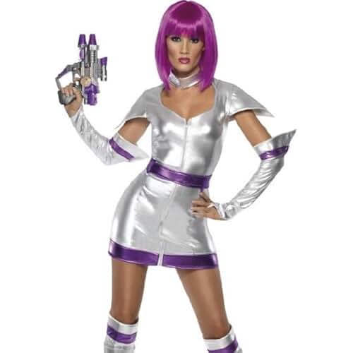 Amazon.co.uk: silver alien costume