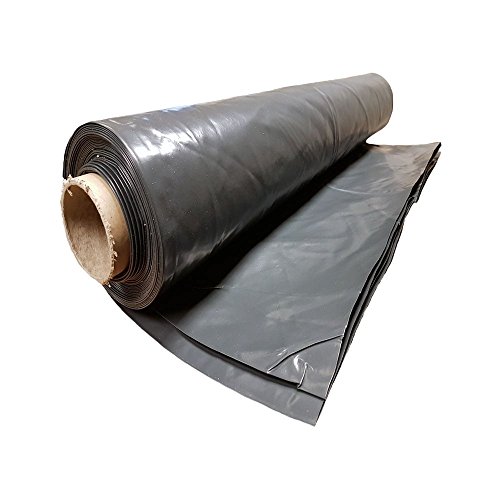Heavy Duty Black Polythene Plastic sheeting 4M wide DPM rolls 300MU ...