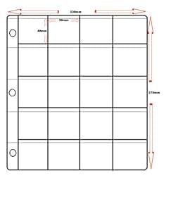 Coin Album Pages 20 Section Sleeves (Pack of 10): Amazon.co.uk: Kitchen ...