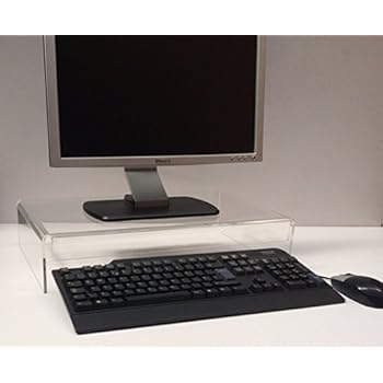 Acrylic Monitor Stand Computer Screen Riser Plinth Perspex Display ...