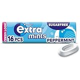 Wrigley's Extra Mints Peppermint Sugar Free Pack Of 16 Tubes : Amazon ...