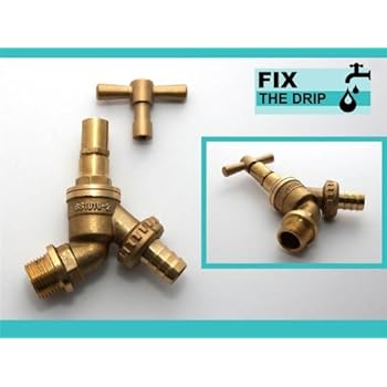Lockshield 1/2" Hose Union Bib Tap Outside Garden Tap secure against ...