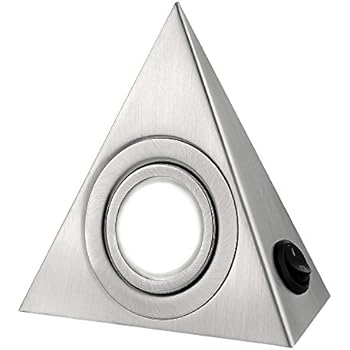 Leyton Lighting 20w 12v halogen triangle downlight under shelf light ...