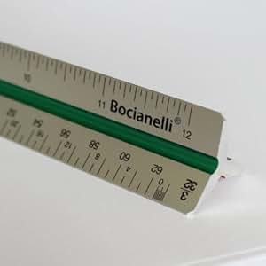 Aluminium US American Standard 12" Imperial Scale 3/32 3/16 1/8 1/4 3/8 ...