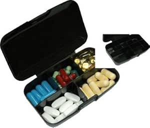 5 Compartment Box Daily Weekly Travel Pill Case: Amazon.co.uk: Health ...