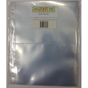 A4 Clear Acid Free Archival Postcard Sleeves for Ring Binder Albums - 4 ...