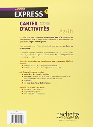 Objectif Express 2 A2/B1 : Cahier d'activités Anne-Lyse DuBois pdf – Cloé Read PDF Books