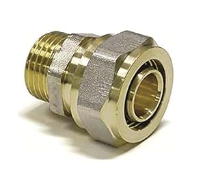 Straight Connector 16mm - 1/2" Male - Compression Fit, Fittings Type ...