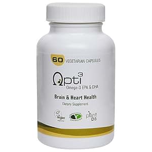 Opti3 Omega-3 EPA & DHA- Vegan Omega 3 Supplement - 60 Vegicaps: Amazon ...