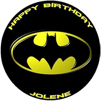 35 x Pre Cut Batman Logo Cake, Cupcake Toppers/Decorations Edible Wafer ...