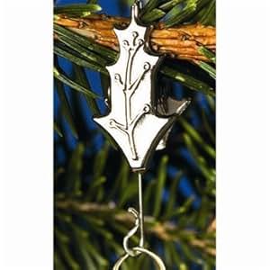 Sure Grip Ornament Clips-Silver Holly-Free Shipping!: Amazon.co.uk ...