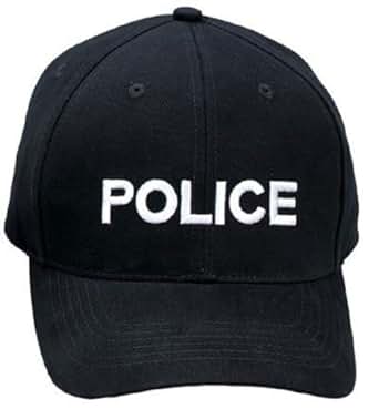 Rothco Low Profile Black ''Police'' Cap: Amazon.co.uk: Clothing