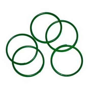 100 PLASTIC COATED GARDEN PLANT RINGS GARDENING PLANT SUPPORT CLIPS ...