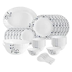 Buy Cello Imperial Vinea Opalware Dinner Set, 33 Pieces, White Online at Low Prices in India ...