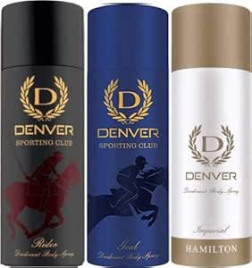 Buy Denver Deodorant Body Spray for Men, 165ml (Pack of 3) - Imperial ...