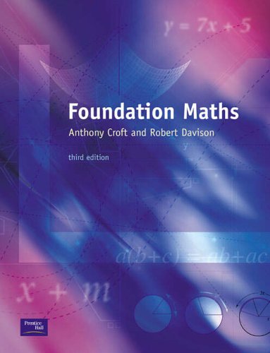 Foundation Maths: Amazon.co.uk: Croft, Dr Anthony, Davison, Robert ...