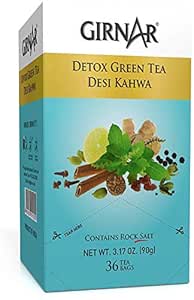 Girnar Detox Green Tea - Desi Kahwa (36 Tea Bags): Amazon.in: Grocery ...