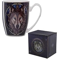 Puckator Lisa Parker Loyal Companions Wolf Porcelain Mug, Tea Coffee ...