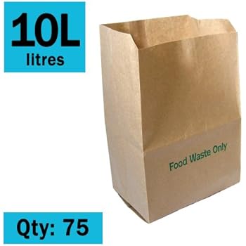 140 Litre x 20 Paper Compostable Wheelie Bin Liners - Biodegradable ...