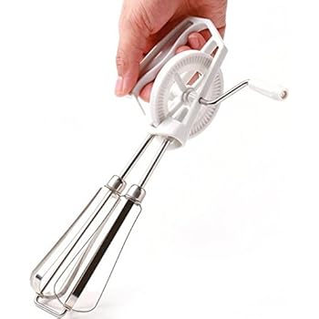 KitchenCraft Mechanical Rotary Hand Whisk, 25 cm (10"): Amazon.co.uk ...